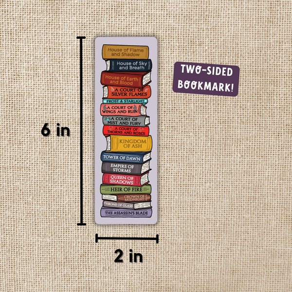 Wildly Enough - Sarah J. Maas Book Stack Bookmark – Overseasoned