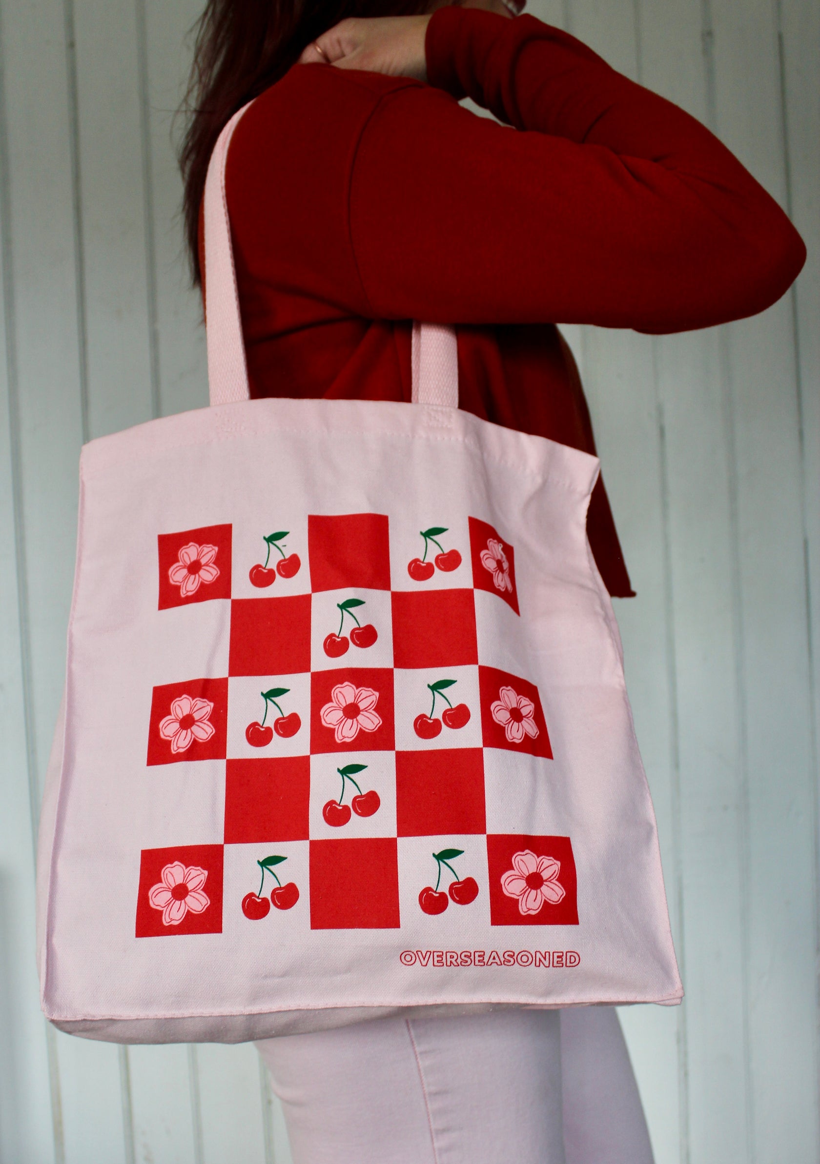Cherry picnic tote bag | cherries | foodie gift – Overseasoned