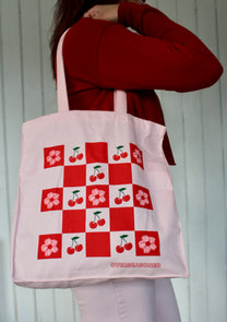 Cherry picnic tote bag | cherries | foodie gift – Overseasoned