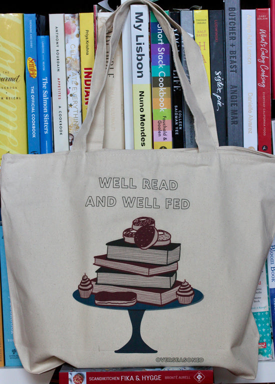 Well Read and Well Fed Zipper Tote Bag – Overseasoned