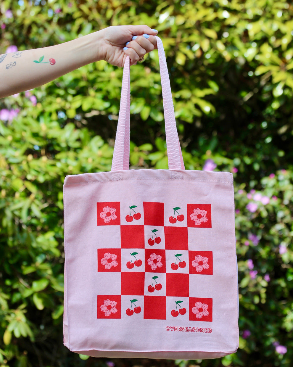 Cherry picnic tote bag | cherries | foodie gift – Overseasoned